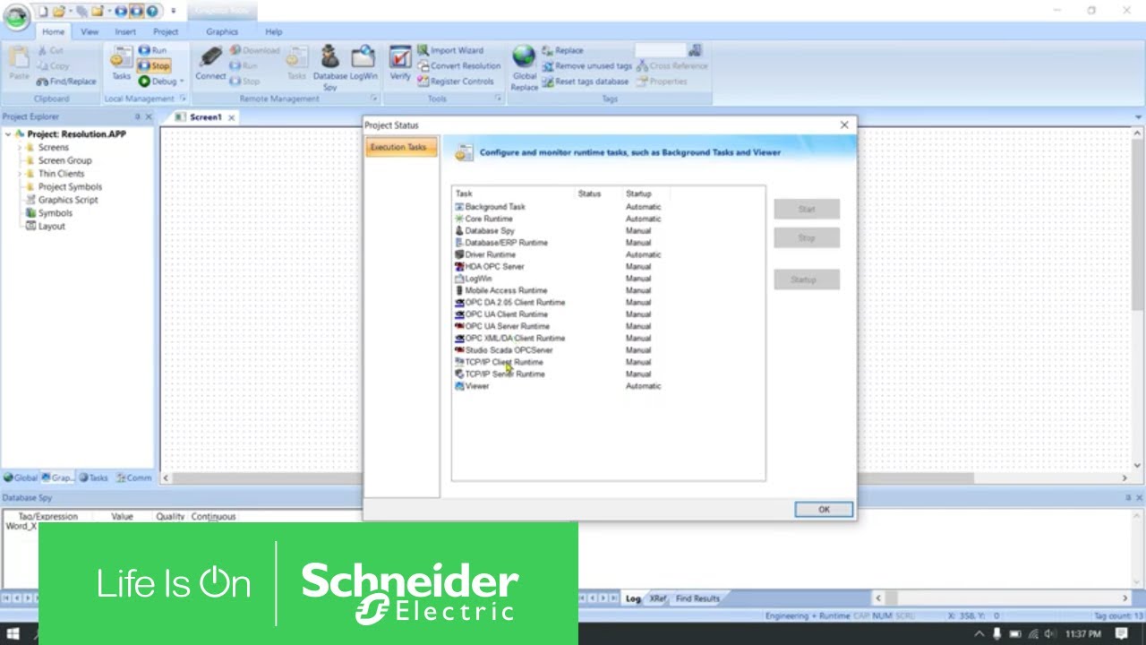 How to Configure & Monitor Run-Time Tasks in Machine SCADA Expert ...