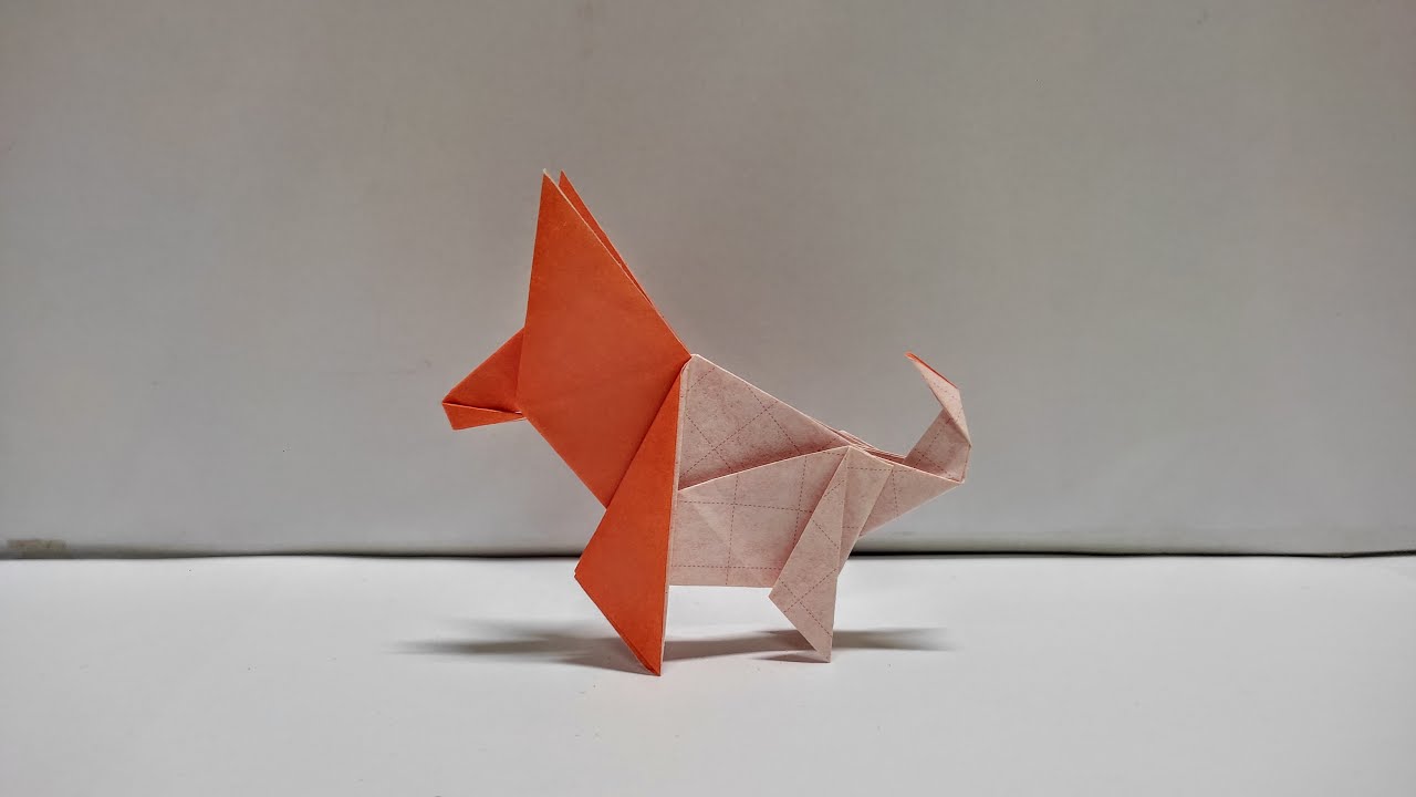 How to make a paper Origami Husky Easy step by step - YouTube
