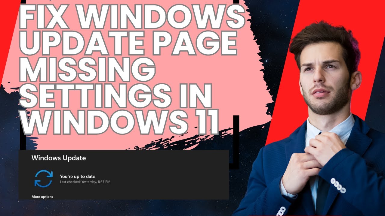 Fix Windows Update Missing Settings In Windows 11 - YouTube