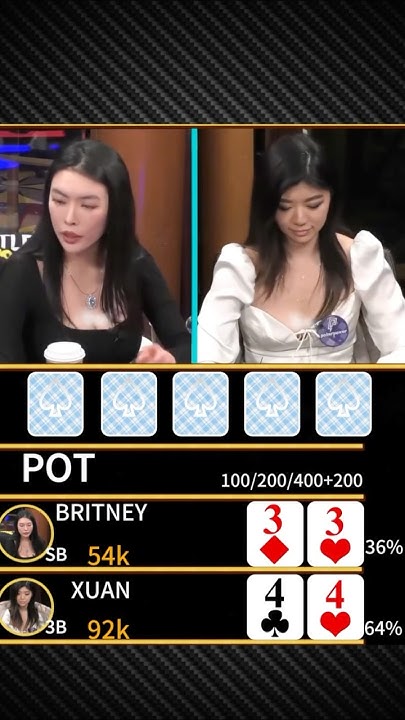 ALL IN姐反手就是一个ALL IN #poker #德州扑克 #德扑 #wepoker #德州撲克 #ggpoker #wpk - YouTube