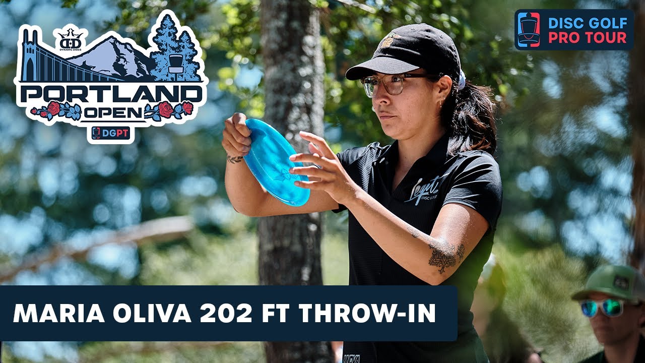 Maria Oliva 202 FT Throw-In for Birdie | Portland Open - YouTube