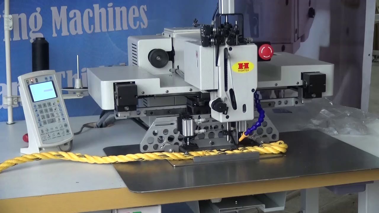 How to splice two rope ends together by sewing machine - YouTube