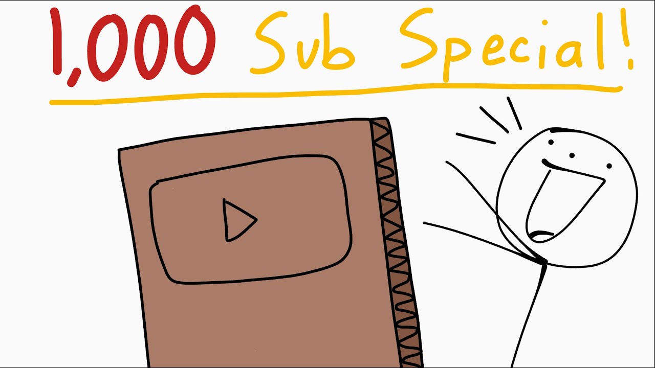 1,000 SUB SPECIAL (cardboard play button) - YouTube