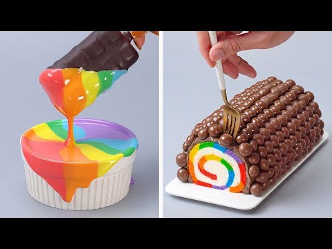 Top Amazing Rainbow Cake Decorating Recipes For All the Rainbow Cake Lovers | Perfect Colorful Cake