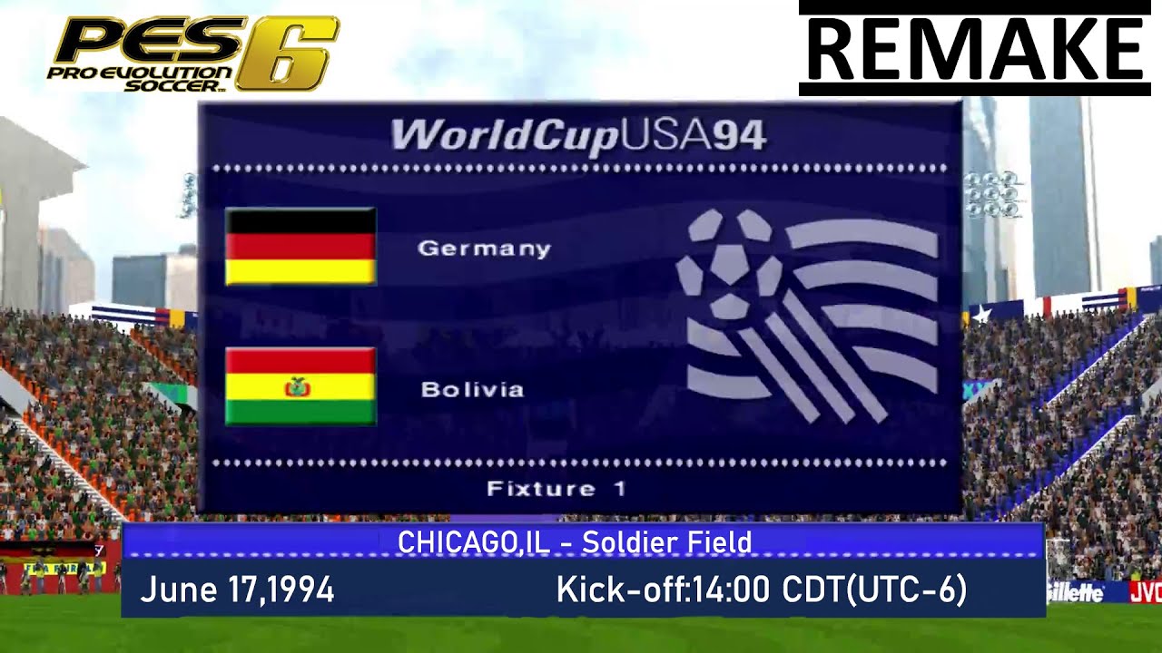 PES6 1994 FIFA World Cup - Germany vs. Bolivia @ Soldier Field (Group C ...
