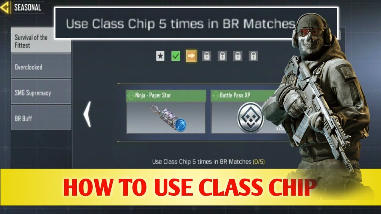 How To Use Class Chip In CODM | Use Class BR CODM | AH Gaming Library ...