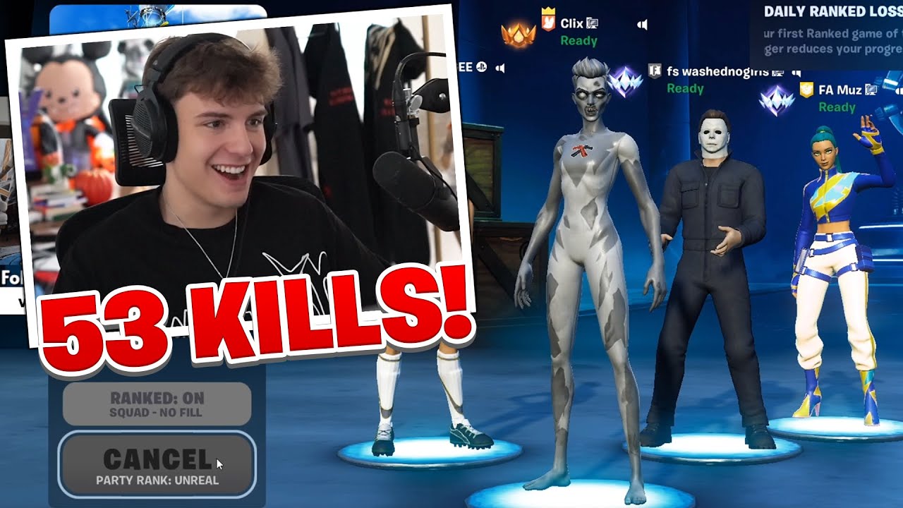 Clix ATTEMPTS to BREAK Fortnite Kill WORLD RECORD - YouTube