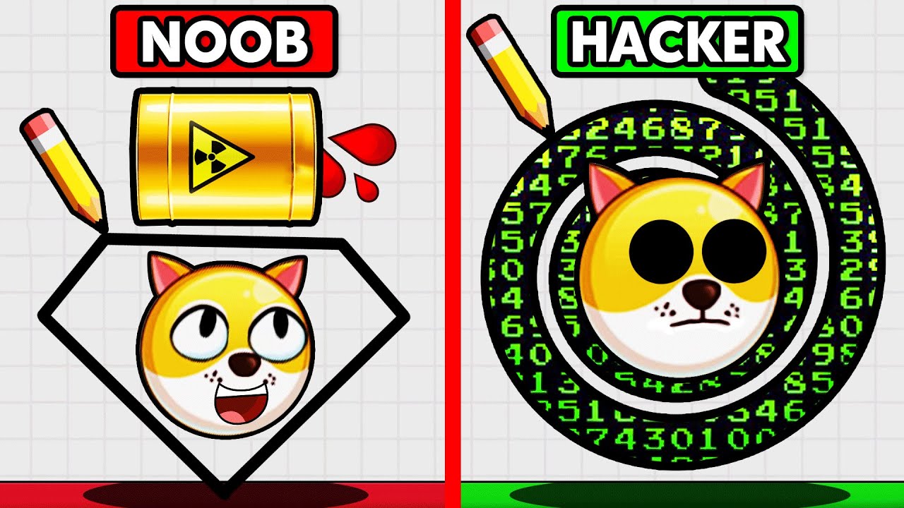 NOOB vs HACKER In SAVE THE DOGE - YouTube