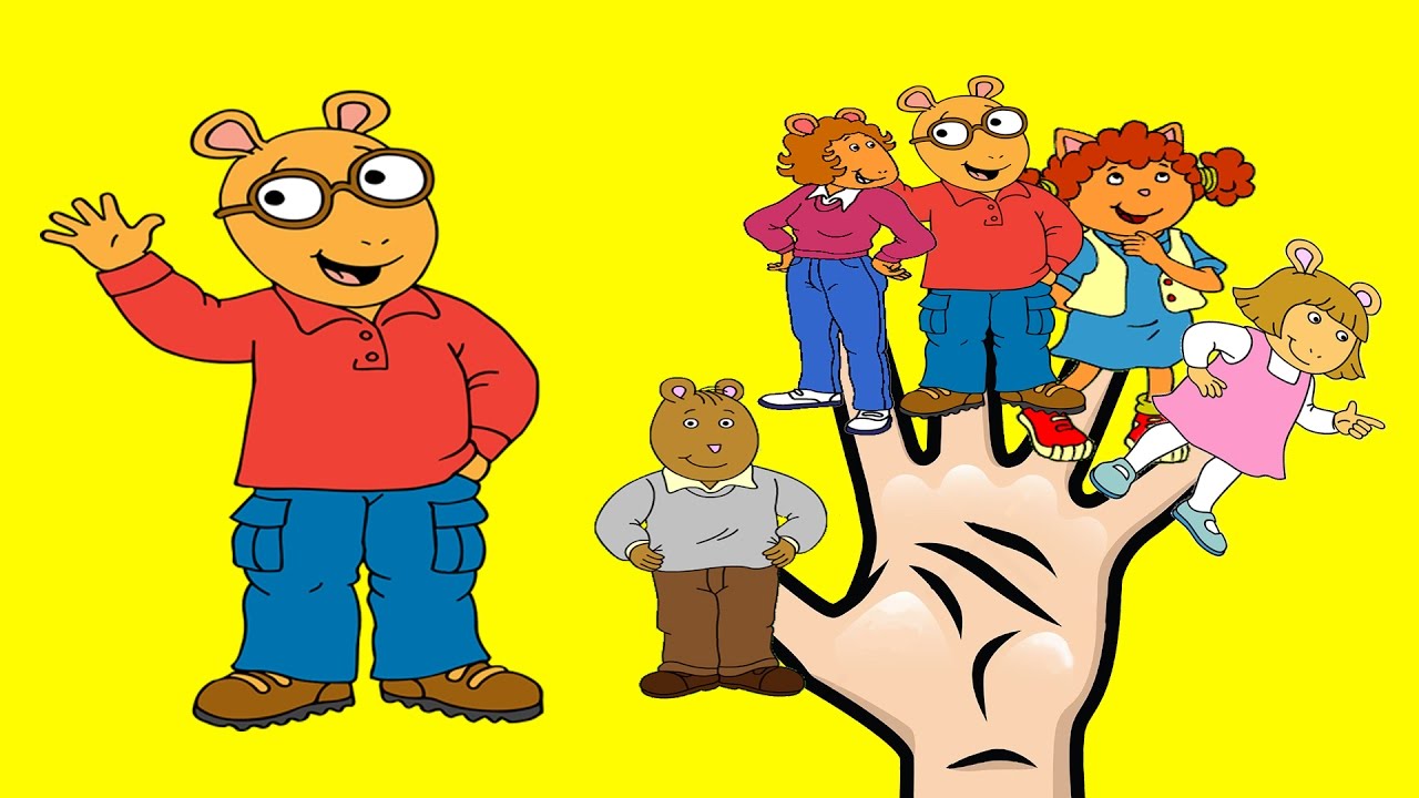 Arthur Finger Family Nursery Rhymes Song | Finger Family Song | Finger ...