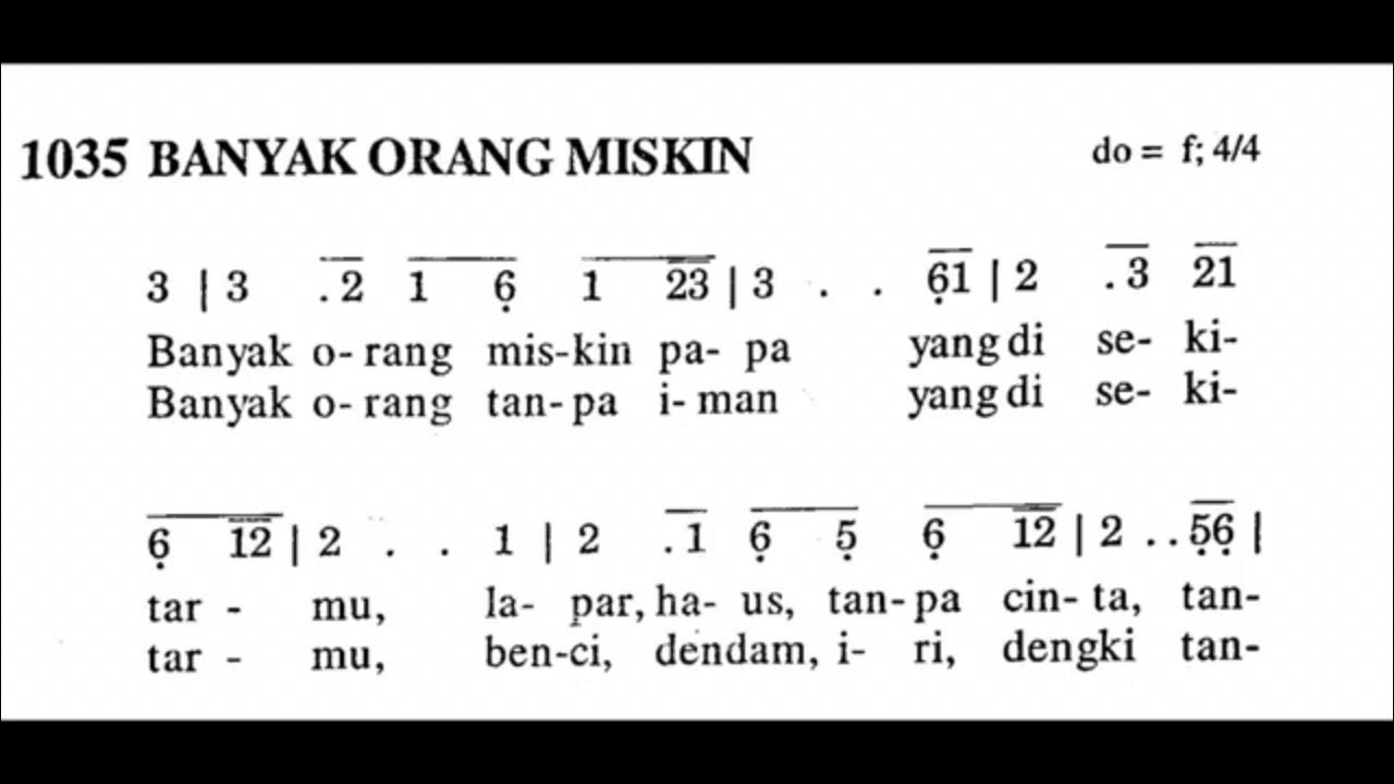 BANYAK ORANG MISKIN - Puji Syukur No. 1035 - Lagu Rohani Katolik - YouTube