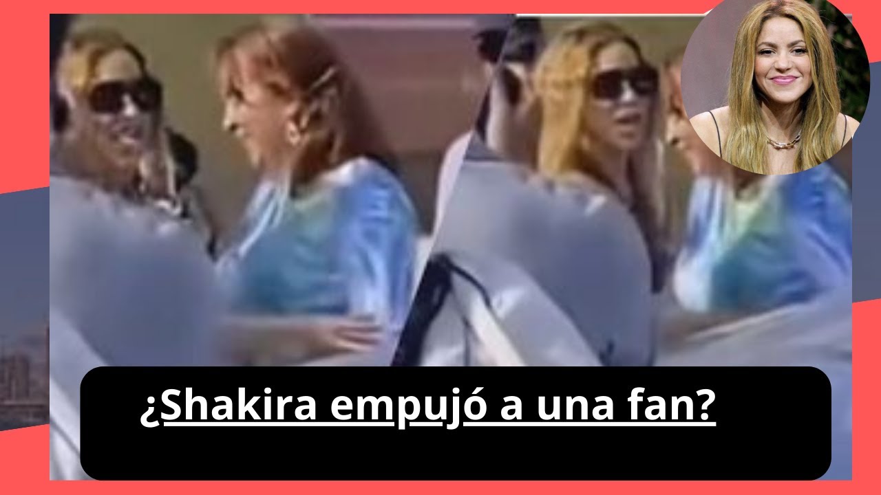 Polémica: Shakira empuja a su hermana, Lucy Mebarak - YouTube