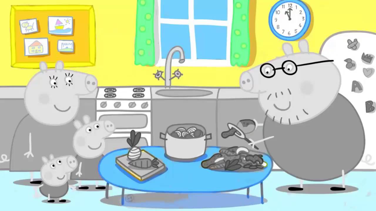 Peppa Pig Cook Soup Coloring Pages Peppa Pig Coloring Book - YouTube