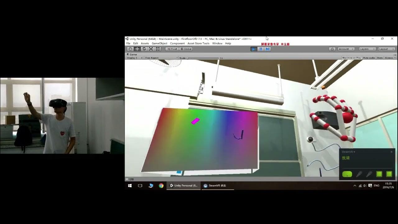 Virtual Classroom with Unity3D, HTC VIVE, Microsoft Kinect and Leapmotion - YouTube
