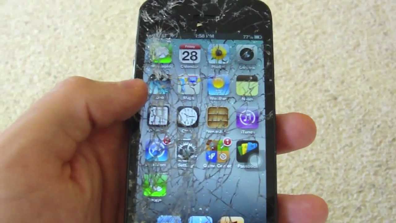 iPhone 5 Hammer Smash, Drop Test, Water Test, Knife Scratch Aftermath ...
