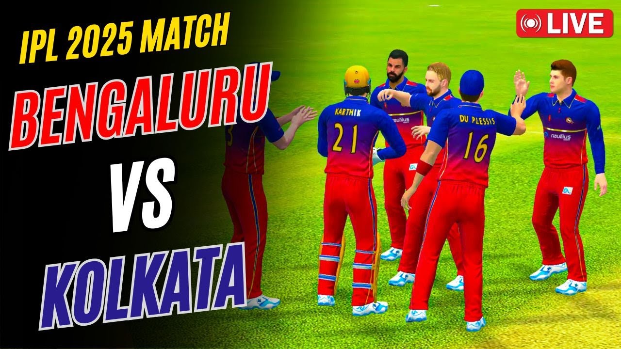 RCB vs KKR: The Ultimate IPL 2025 Showdown!🔥- Real Cricket 24 #shorts # ...