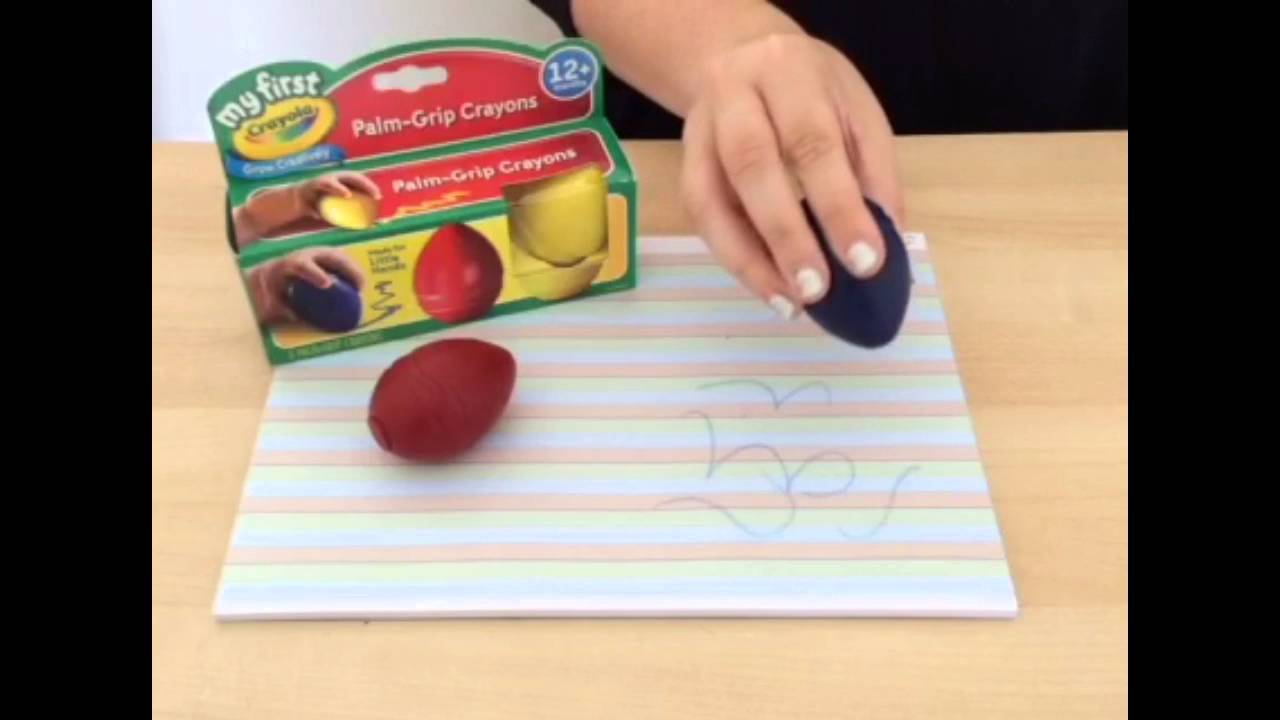 Palm Grip Egg Crayons - YouTube
