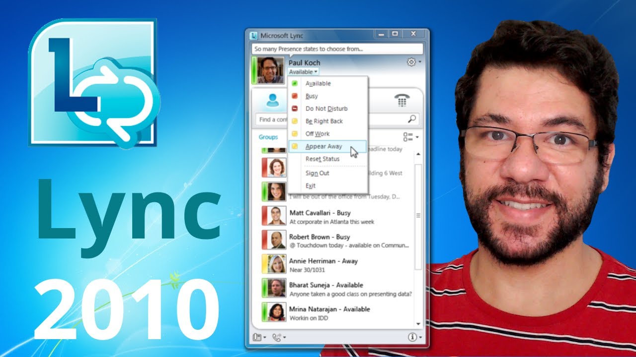 Configurando seu Microsoft Lync 2010 - 1º Join, por Mauricio Cassemiro ...