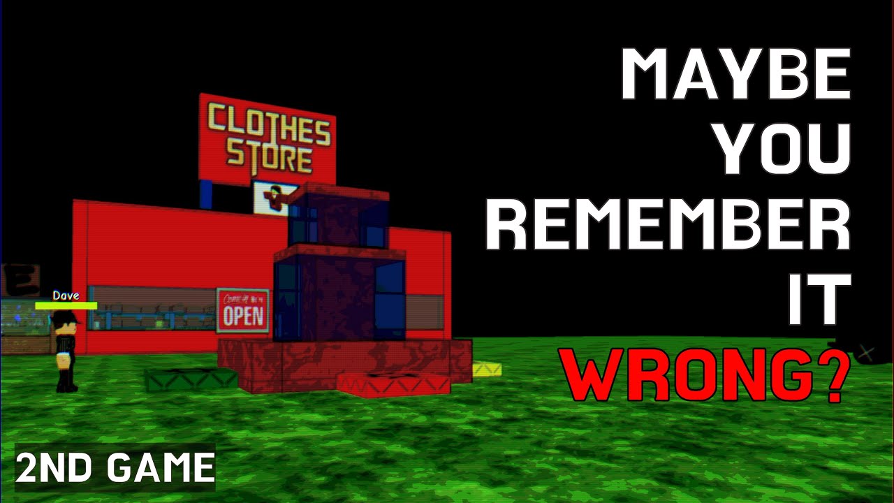 THIS ROBLOX GAME IS STRANGE - ROBLOX - MAYBE YOU REMEMBER IT WRONG ...