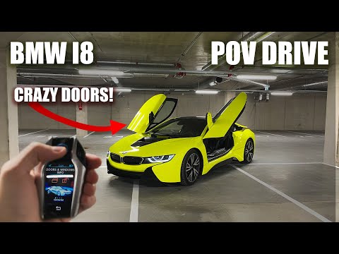 BMW i8 POV City Drive (BUTTERFLY DOORS) I 4K