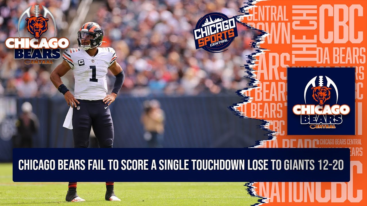 Chicago Bears Fail To Score Single Touchdown In 12-20 Loss To Giants ...