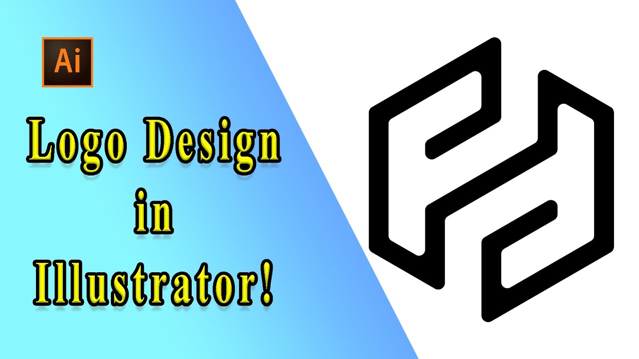 Polygon Shape Logo Design in Illustrator! - YouTube
