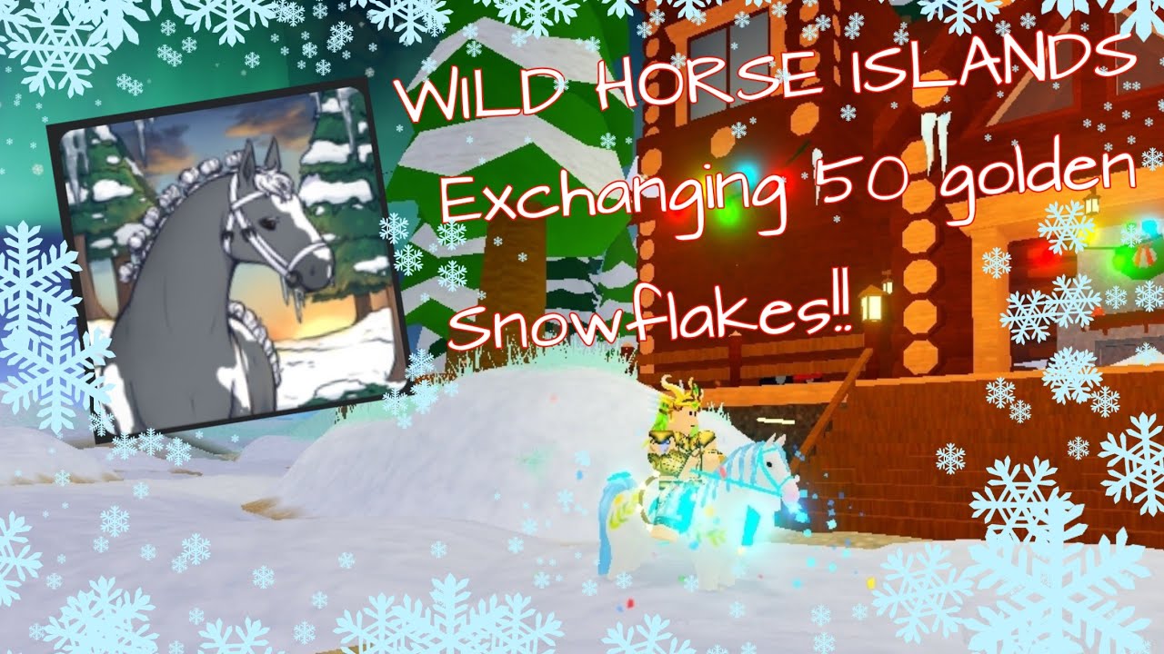 Exchanging 50 Golden Snowflakes!! | Wild Horse Islands - YouTube