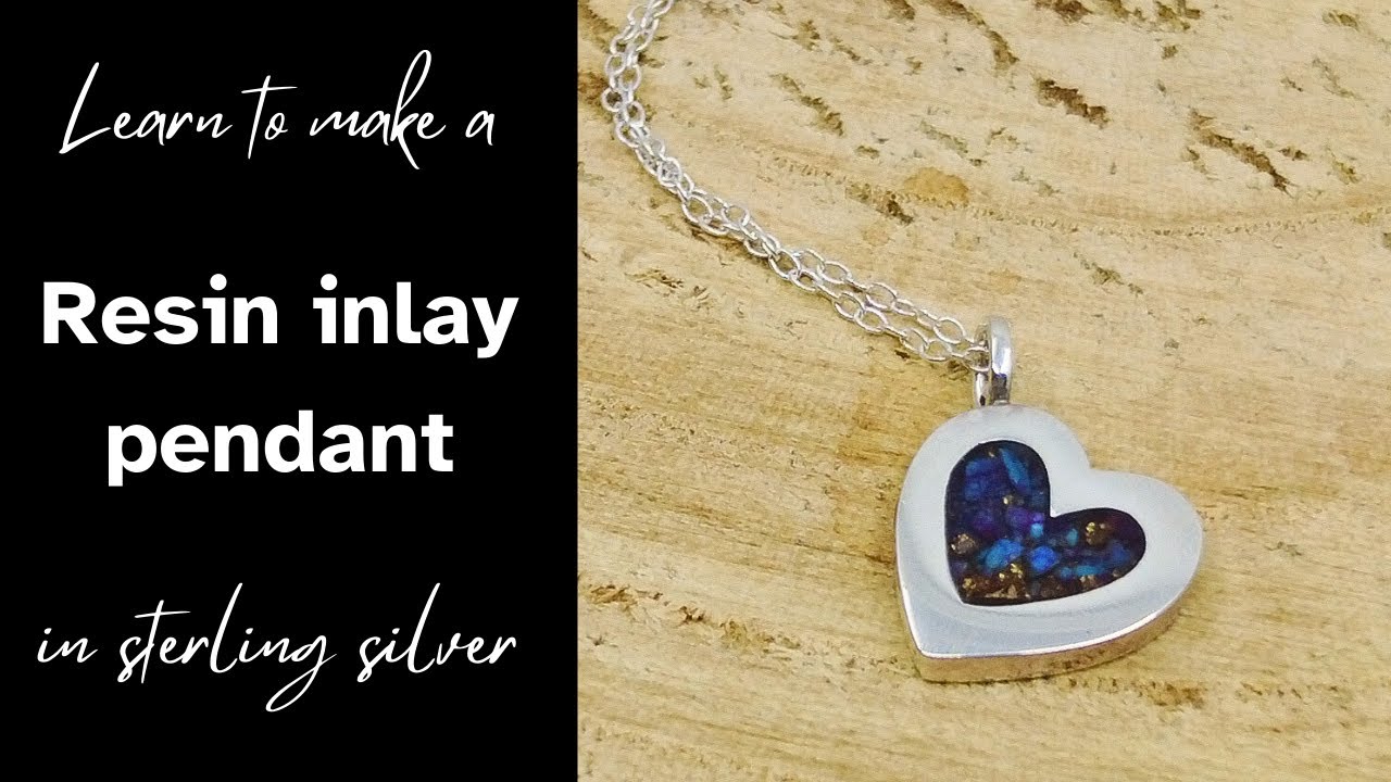 DIY Silver Resin Inlay Pendant: A Step-by-Step Tutorial - YouTube