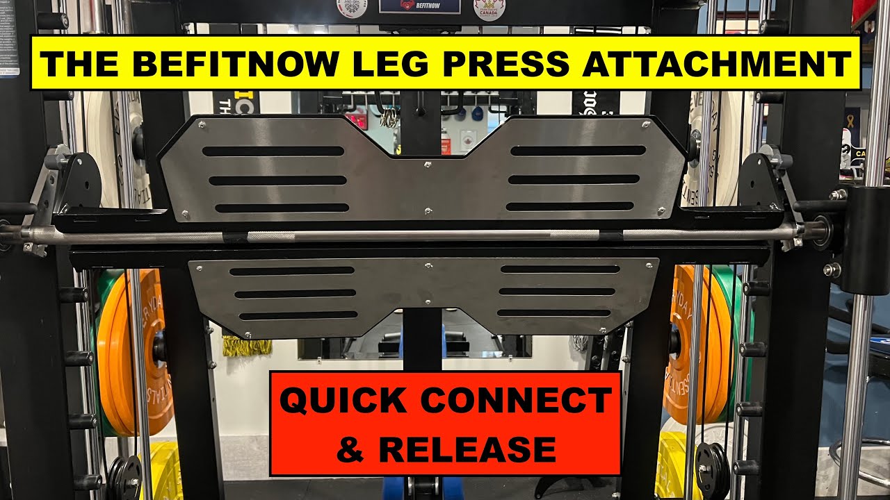 BeFitNow Leg Press Attachment - YouTube
