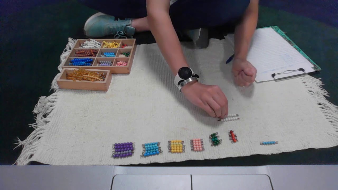 How to use color beads to practice multiplication facts. - YouTube