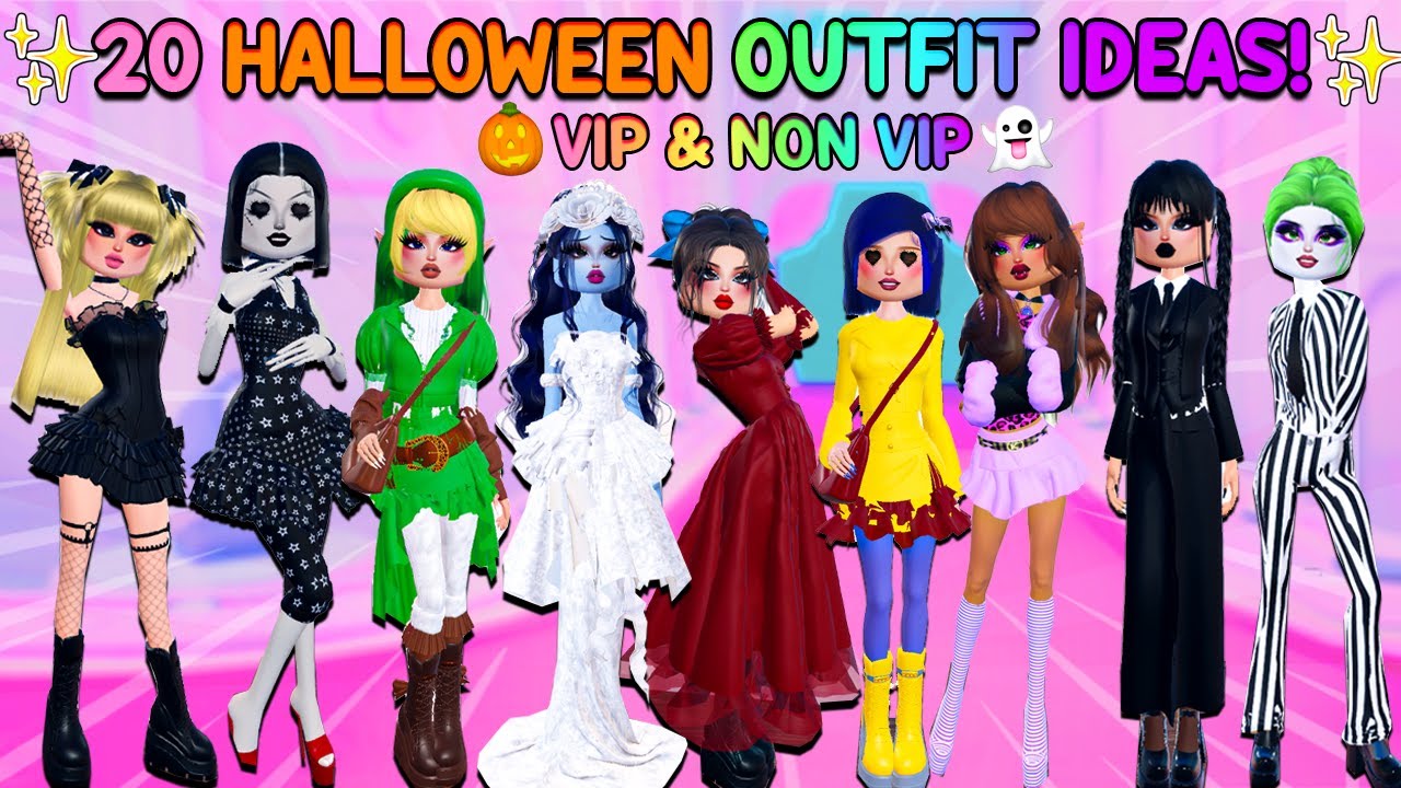 20 ICONIC HALLOWEEN OUTFIT IDEAS In Dress To Impress... NON VIP + VIP ...