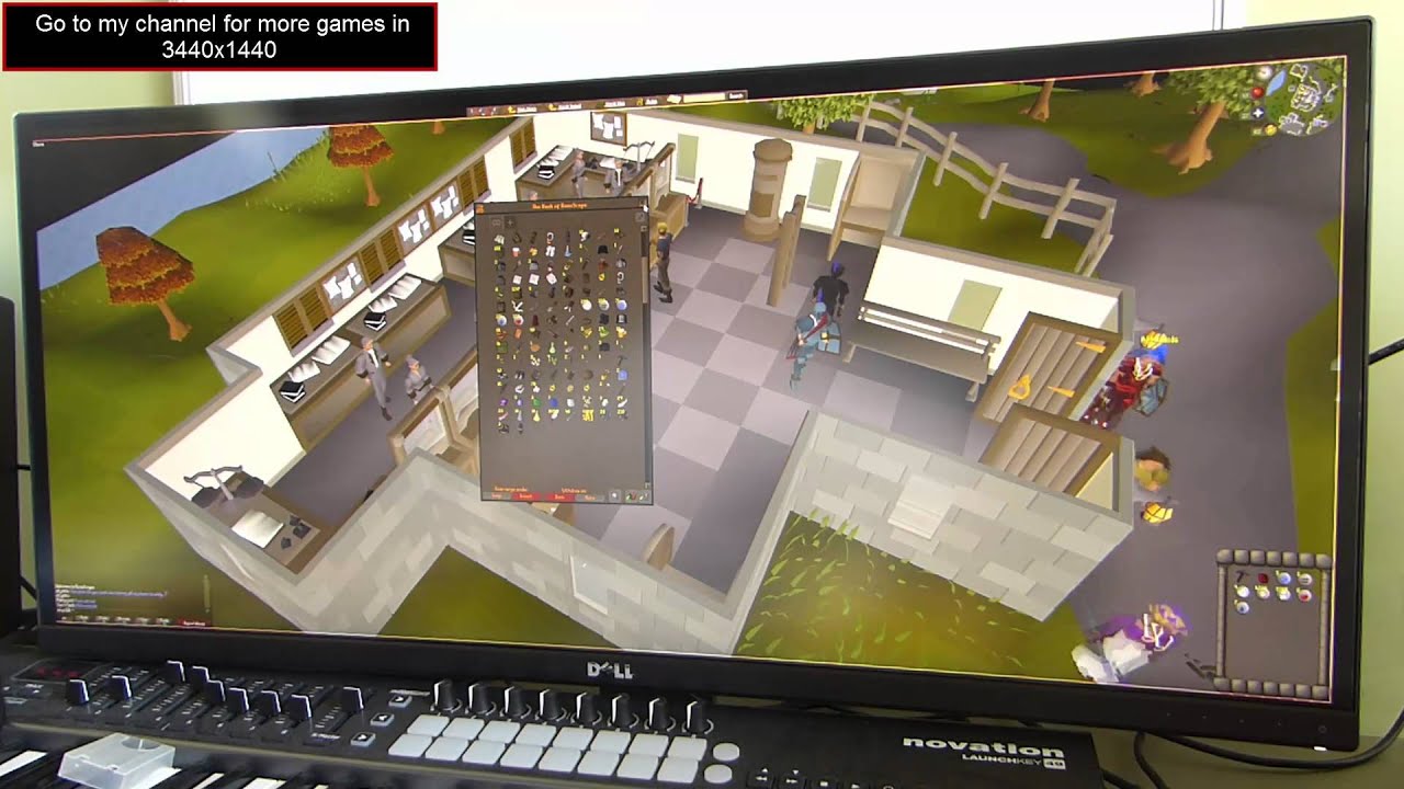 Oldschool Runescape FULLSCREEN (Resizeable Mode) on 3440x1440 (DELL ...