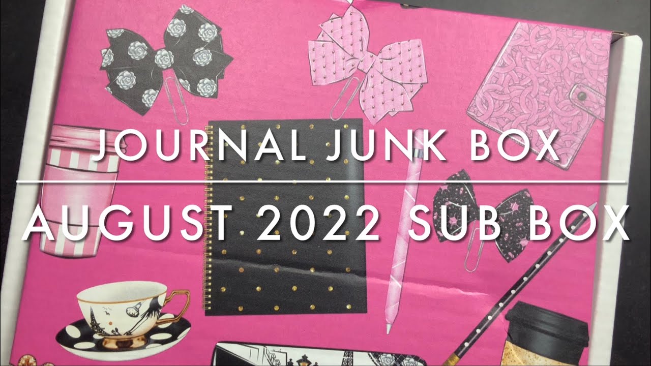 Let's Check Out What's Included In The August Journal Junk Box - YouTube