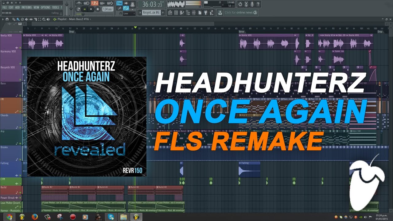 Headhunterz - Once Again [FL Studio Remake + FREE FLP] - YouTube