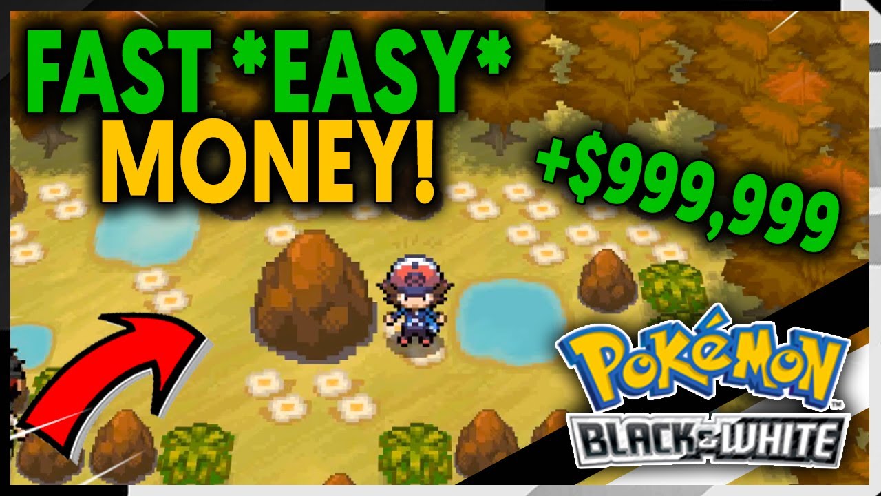 HOW TO GET FAST EASY MONEY ON POKEMON BLACK AND WHITE - YouTube