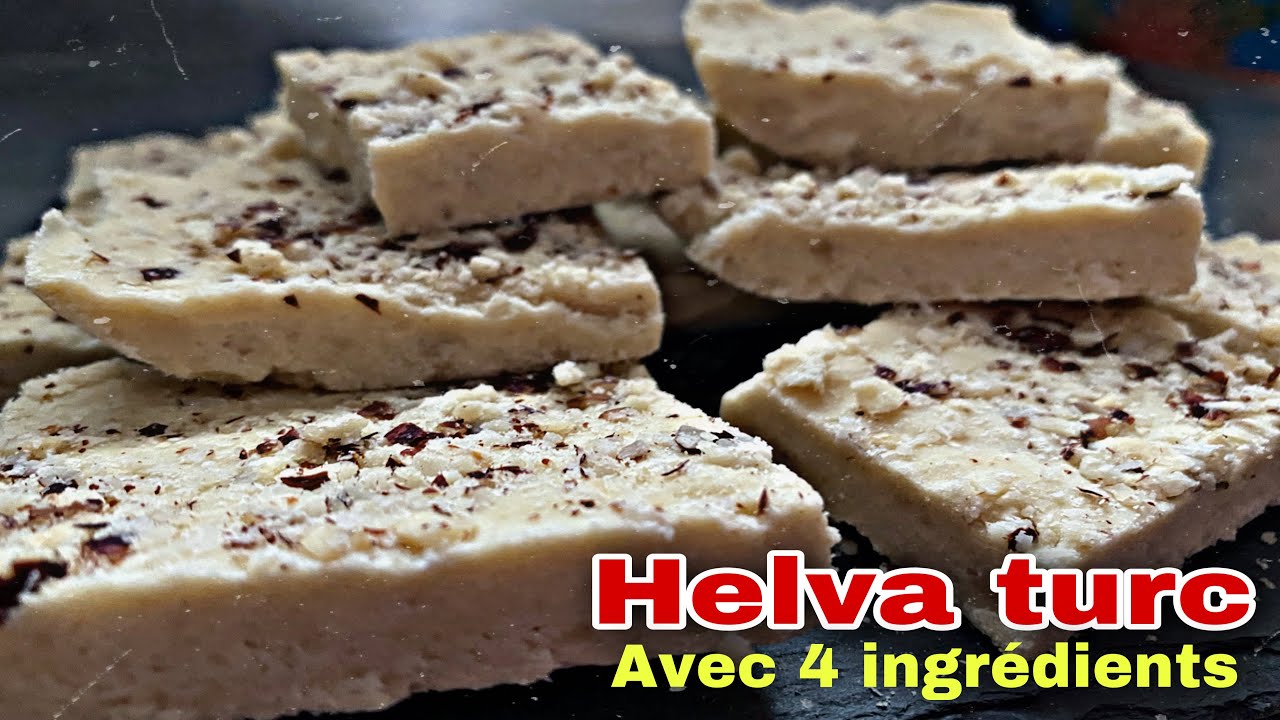 🍎♥️ RECETTE TRADITIONNELLE TURQUE AVEC 4 INGRÉDIENTS : HELVA TURC ...