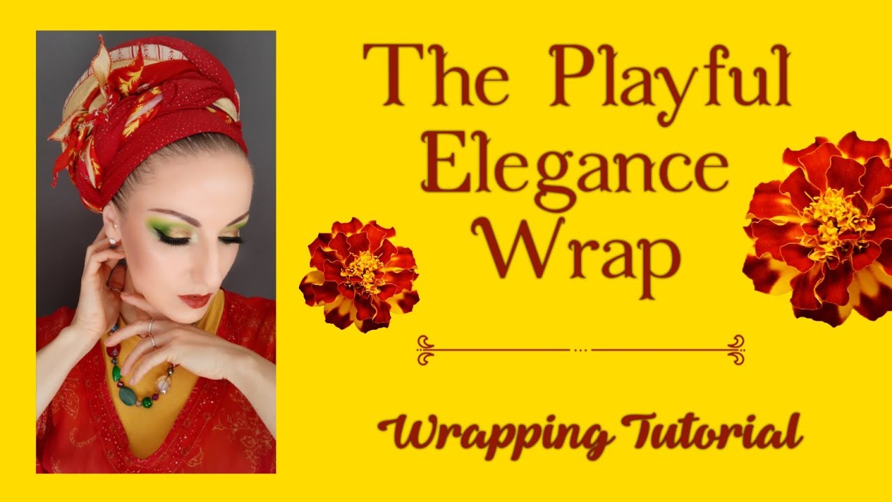 Playful Elegance Wrap | Turban Wrapping Tutorial | Wrapunzel - YouTube