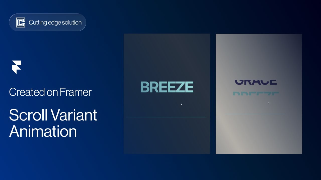 Smooth Scroll Variant Effect in @Framer - YouTube