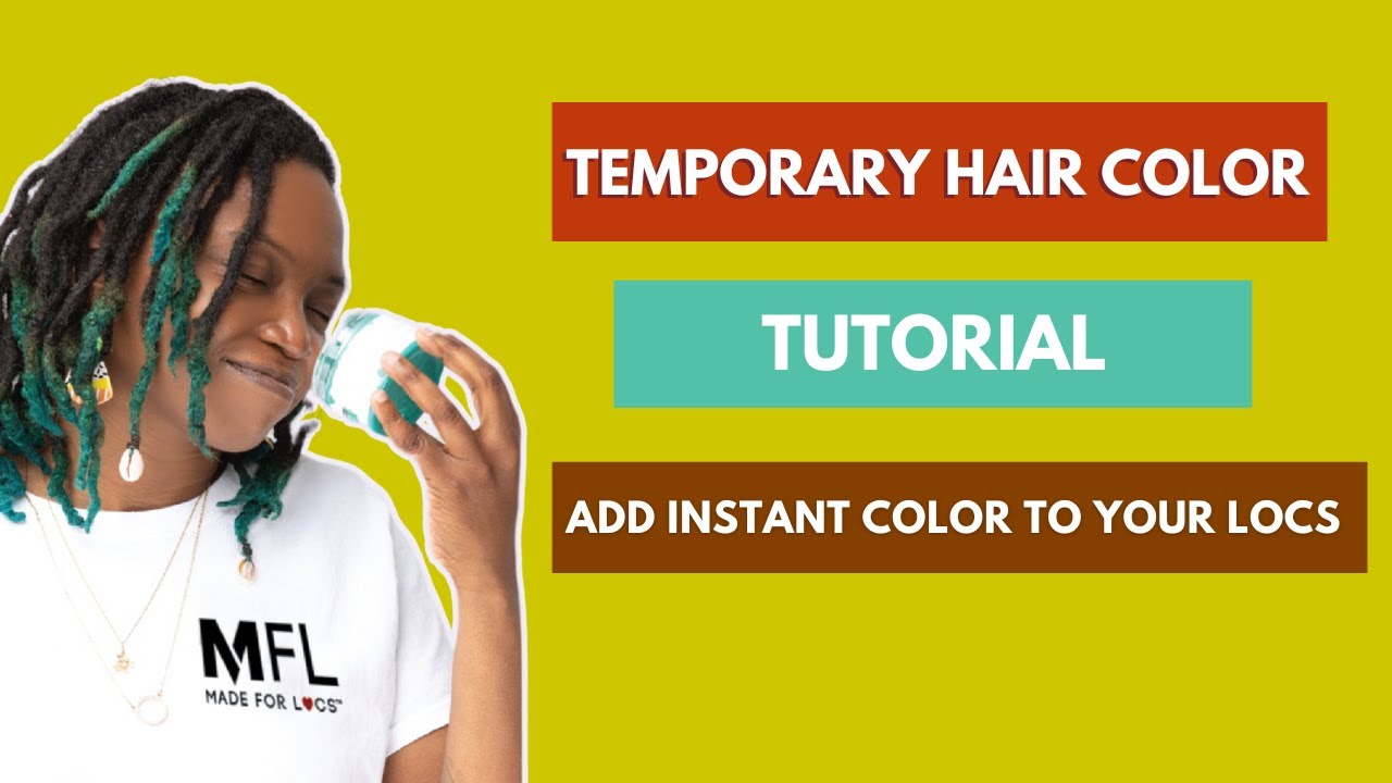 Temporary Hair Color Tutorial: Add Instant Color to Your Locs! - YouTube