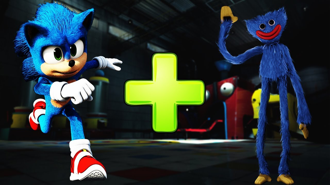 SONIC + HUGGY WUUGGY = ??? Poppy Playtime Chapter 3 Animation - YouTube
