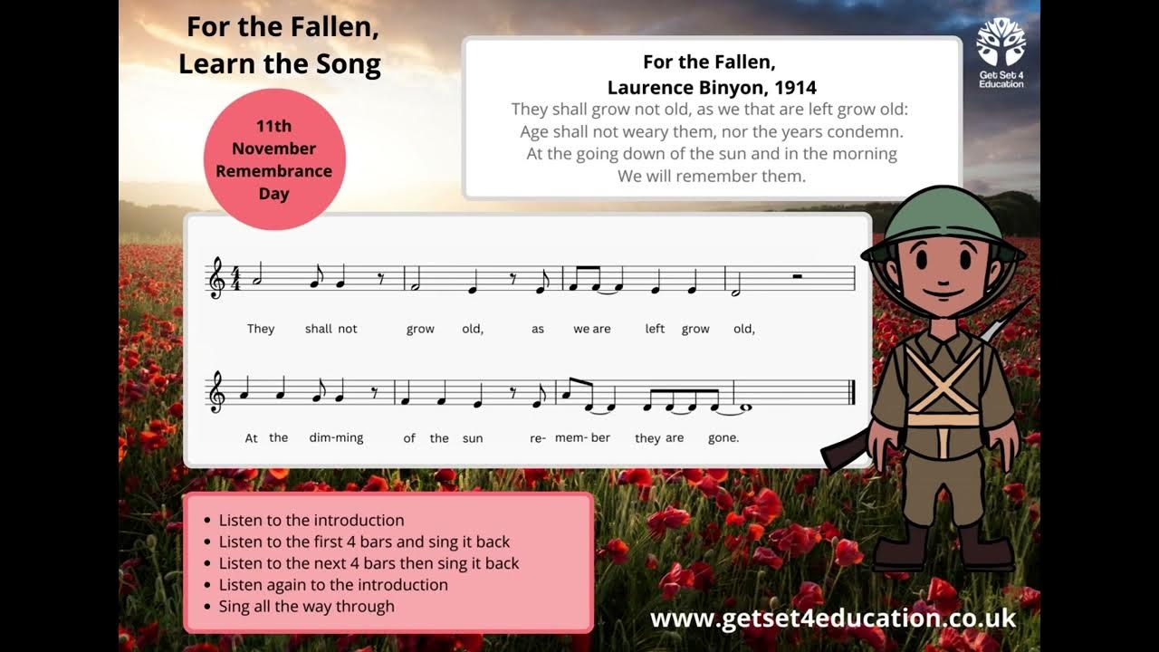 Remembrance Day Song - YouTube