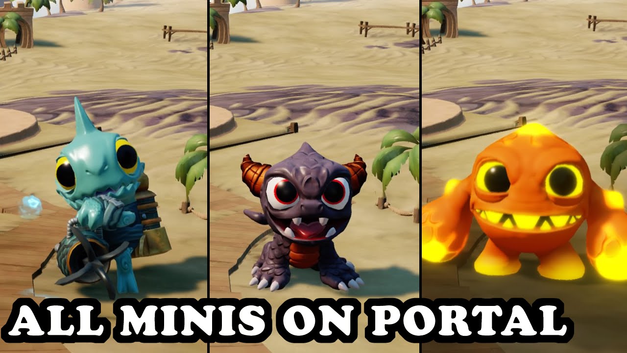 Skylanders Superchargers - All Skylanders Minis on Portal GAMEPLAY ...