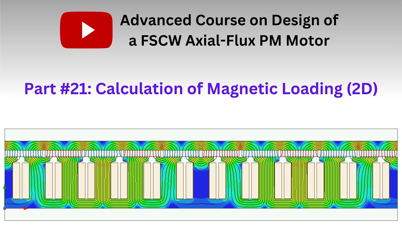Calculation of the magnetic loading of an AFPM motor using the 2D ...