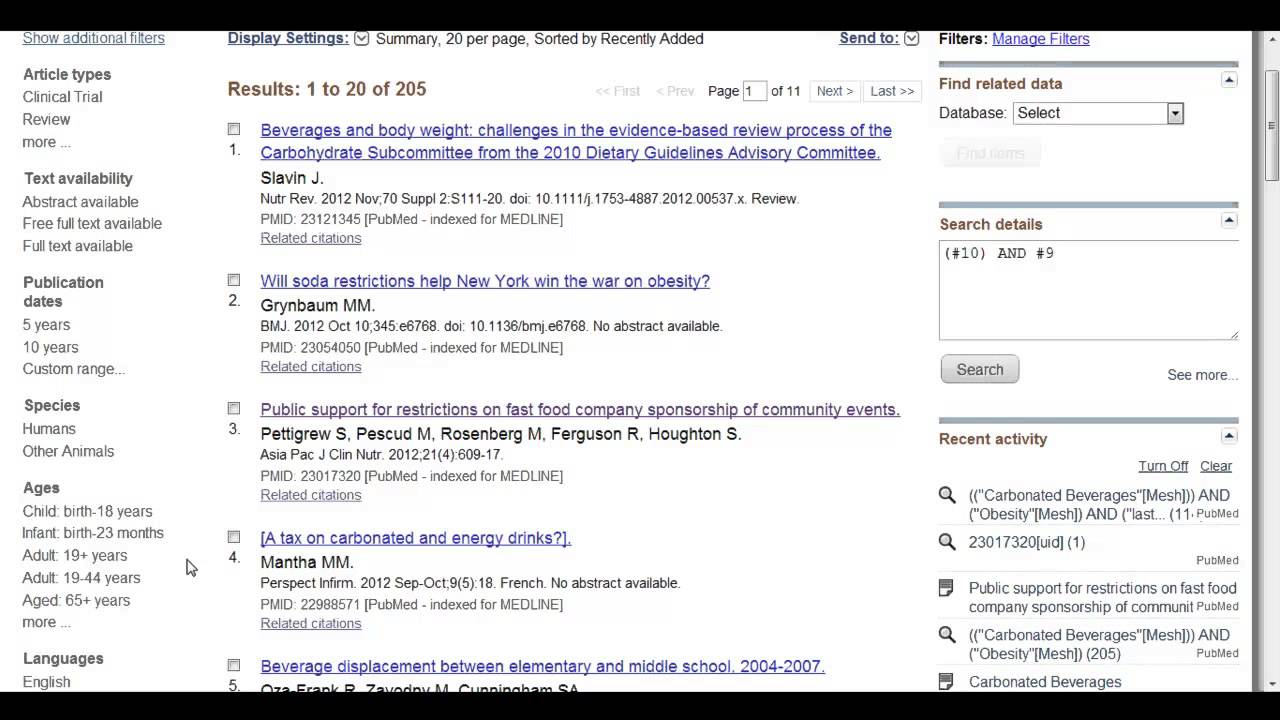 Using Limits In Pubmed Youtube
