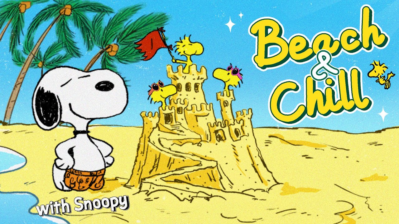 Snoopy Beach Day 🌞🐾🏝️ | Relax & Chill with Summer Vibes - YouTube