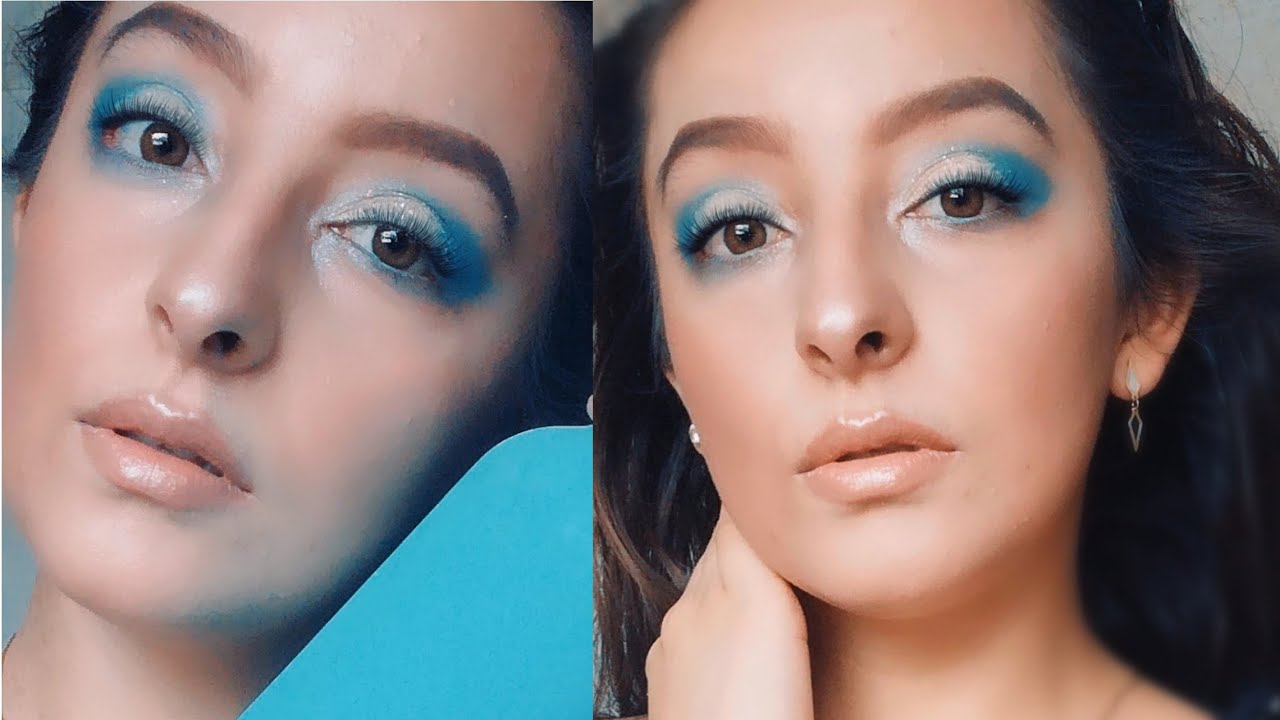MAQUILLAJE AZUL 💙 - YouTube