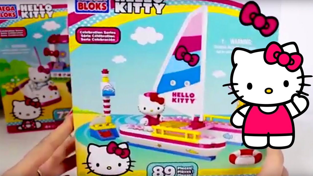 Hello Kitty Sailboat Megablocks - Toy Review - YouTube