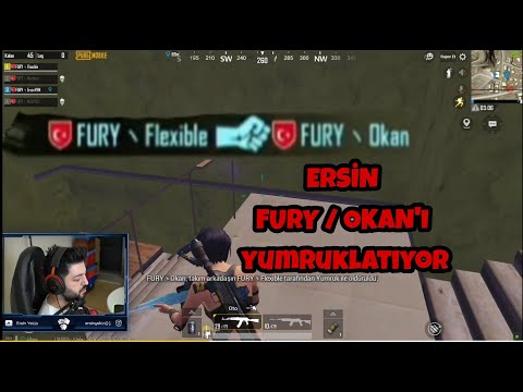 Ersin Yekin   Fury Okan'ı yumruklatıyor