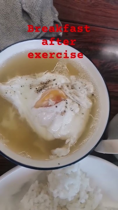 Yummy Breakfast after exercise Sunday morning #shortvideo # ...