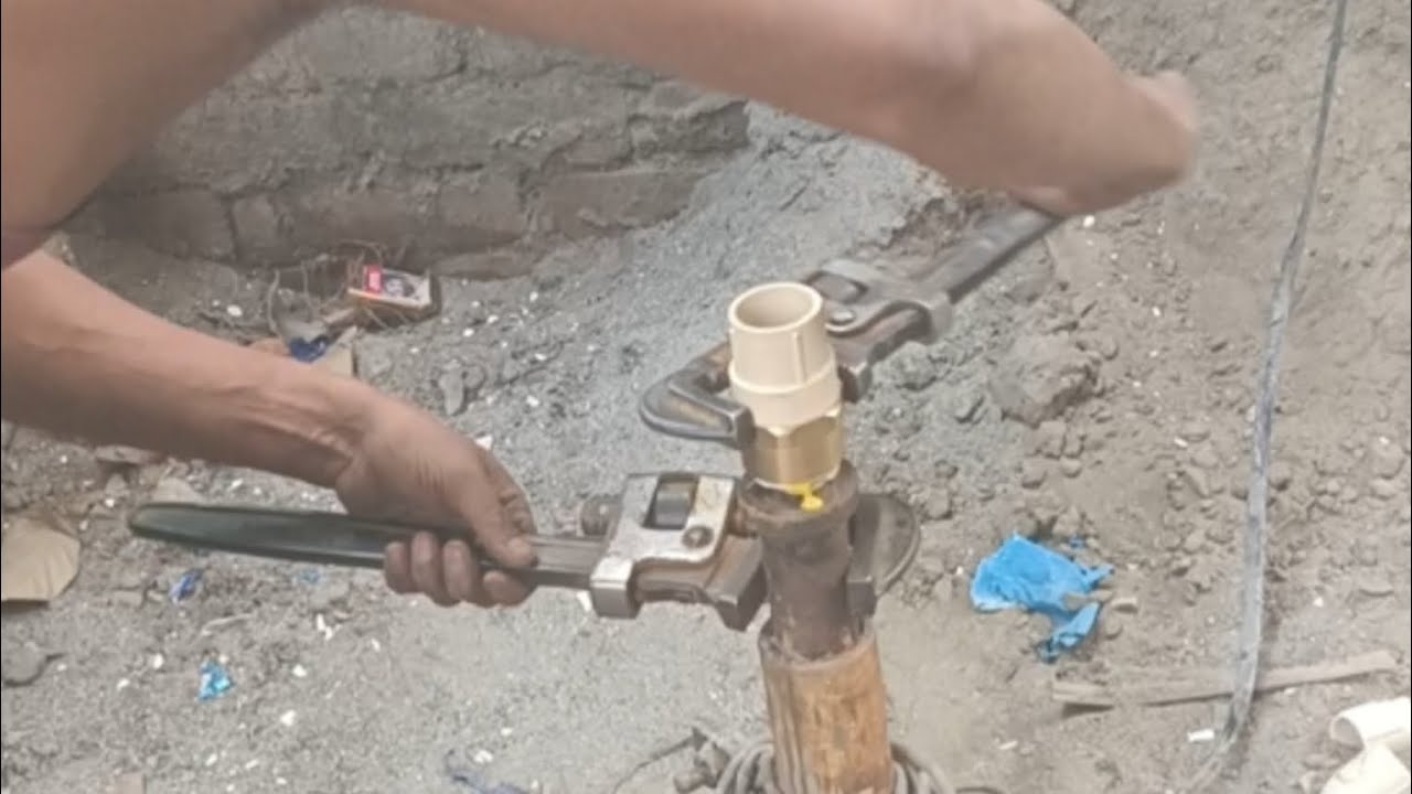 How to connect a cpvc pipe submersible water pump complete fitting ...