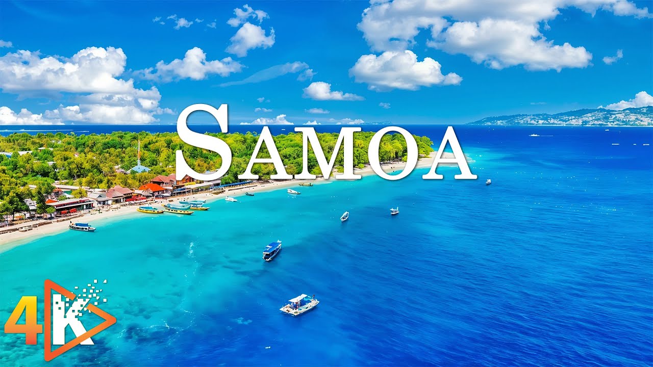 Samoa 4K – Turquoise Waters and Peaceful Shores with Relaxing Music ...